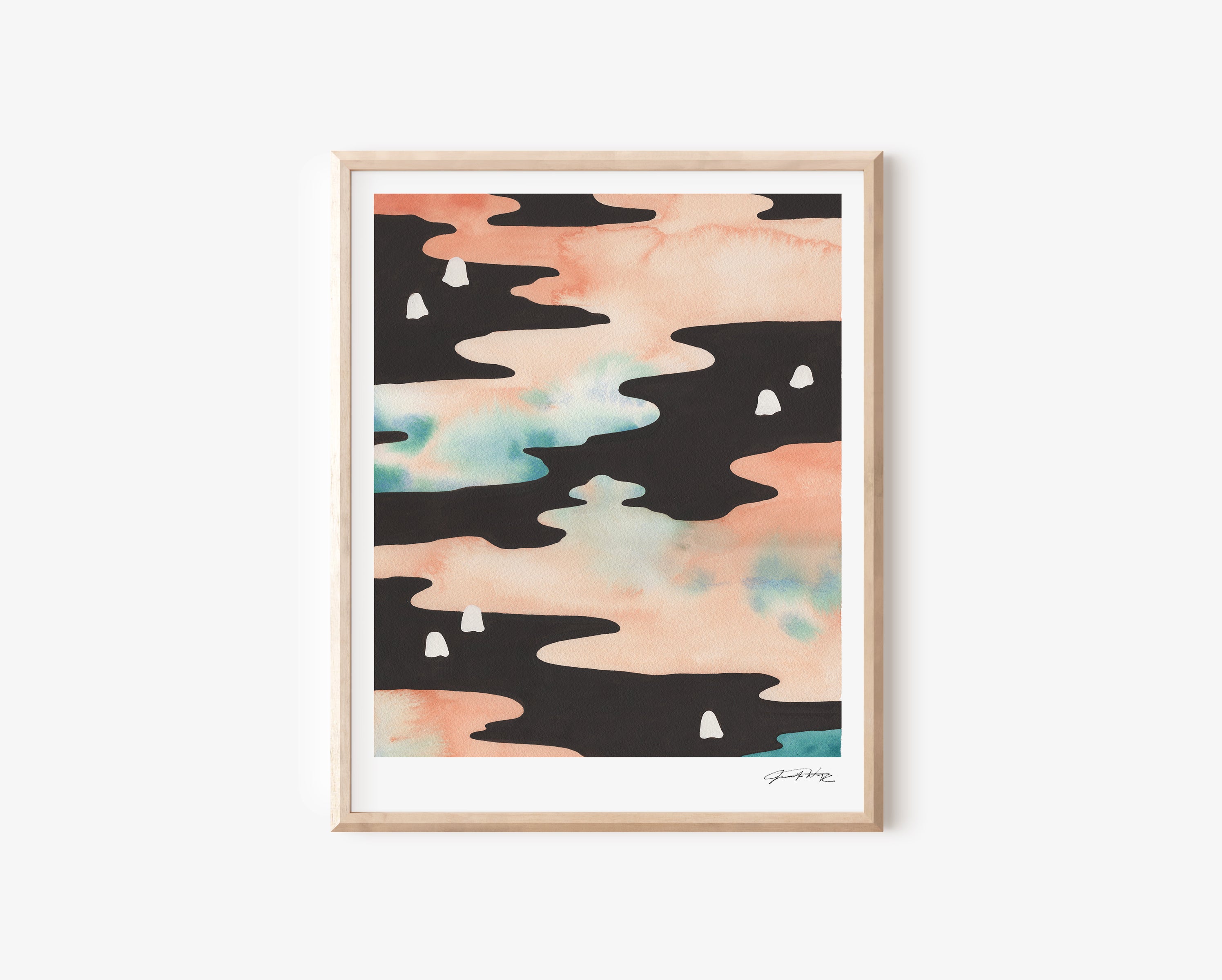 Abstract Japanese Print – Jen Wang Studios